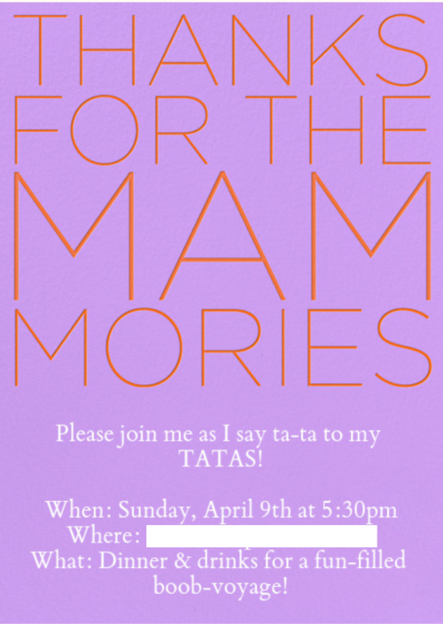 How to Throw a Ta-Ta to the Tatas Party - The Road Les Traveled