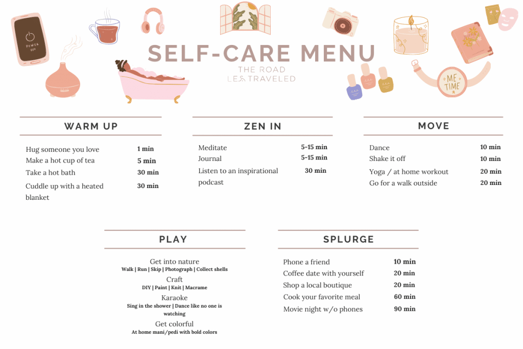 November Self-Care Check In - The Road Les Traveled