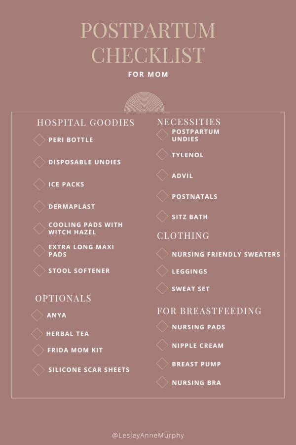 30 Postpartum Essentials The Road Les Traveled